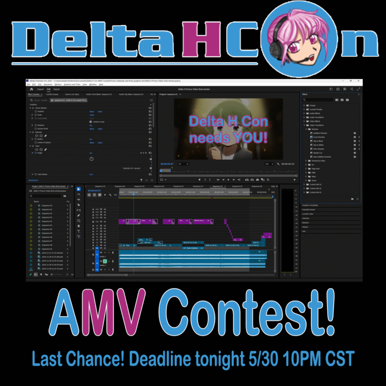 Delta H Con 17th Anniversary July 18 - 20, 2025 - Houston Anime and ...